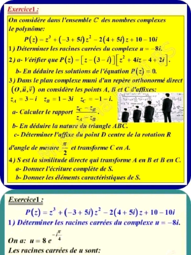 Exercice.nombre Complexe | PDF