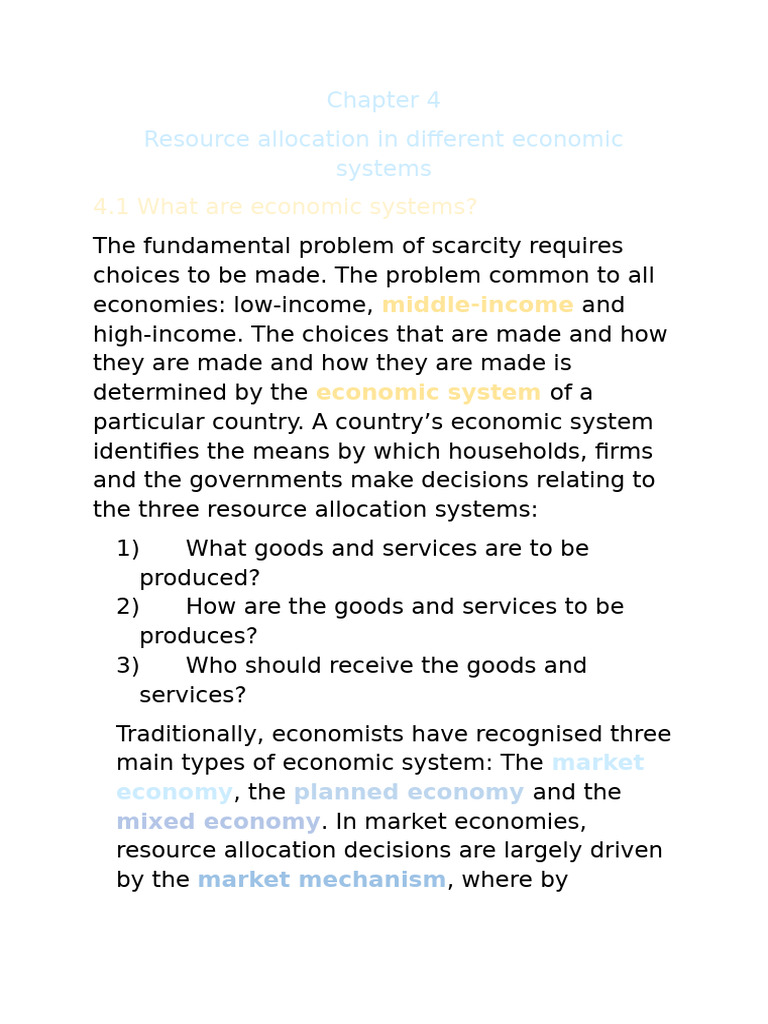 Chapter 4 As Level Economics | PDF | Economic System | Market (Economics)