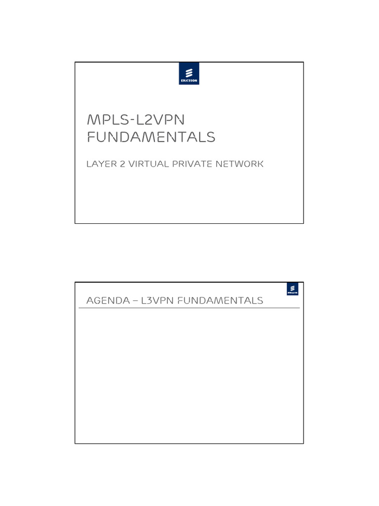 5.MPLS L2VPN Fundamentals | PDF | Networking | Multiprotocol Label Switching