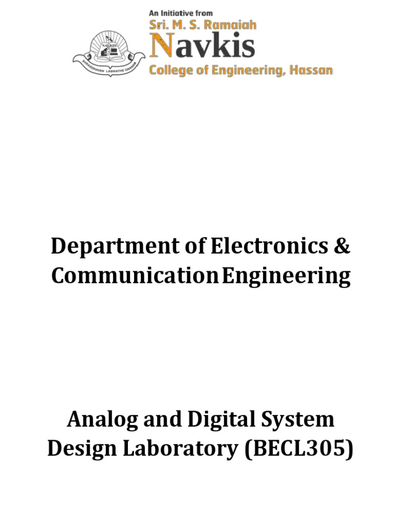 Electronics Communication Lab Overview | PDF | Operational Amplifier ...