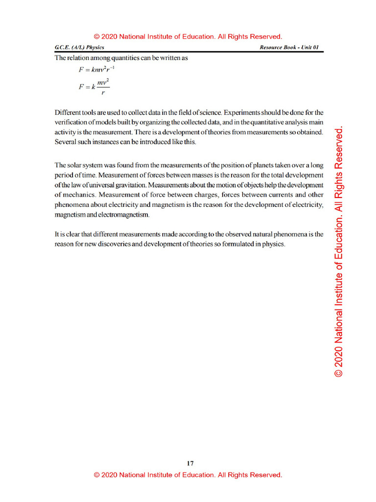 AL Physics Resource Book Unit 1,2-EM-1 Copy Pages 25, 26 | PDF