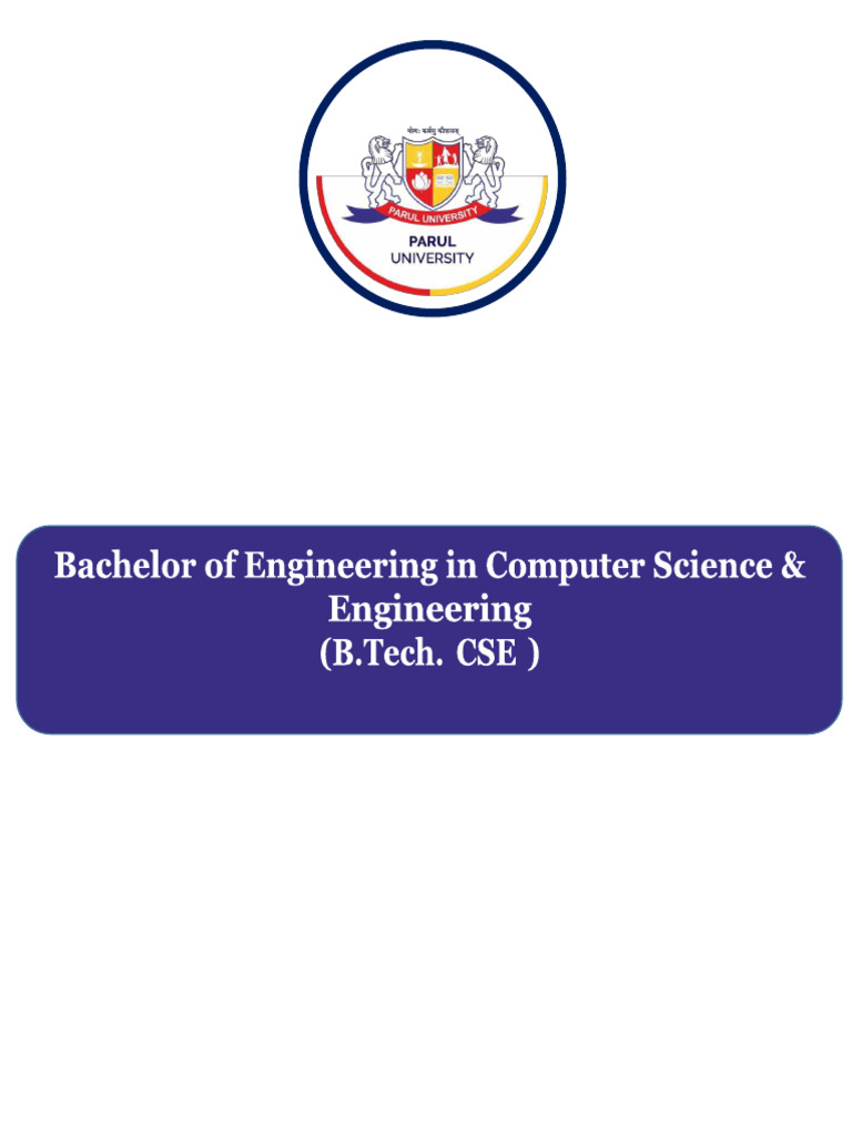CSE - 4th Sem - Orientation Booklet - 2024 - 25 | PDF | Engineering | Analysis