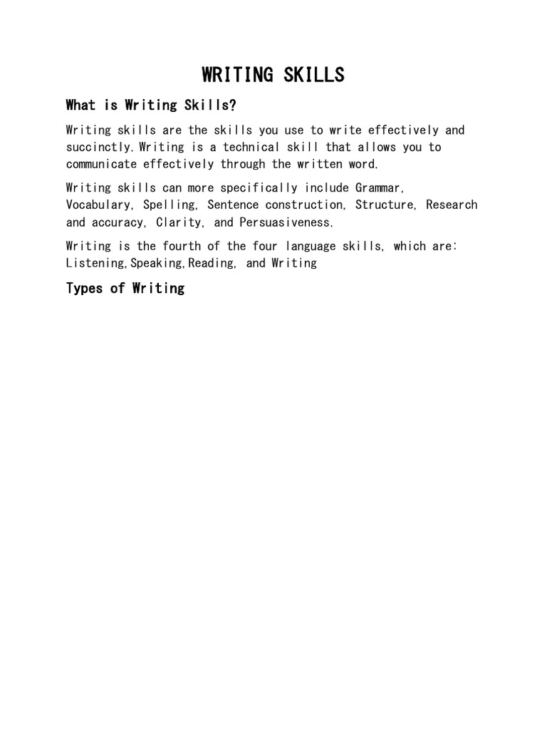 Assignment - 2 Writing Skills | PDF