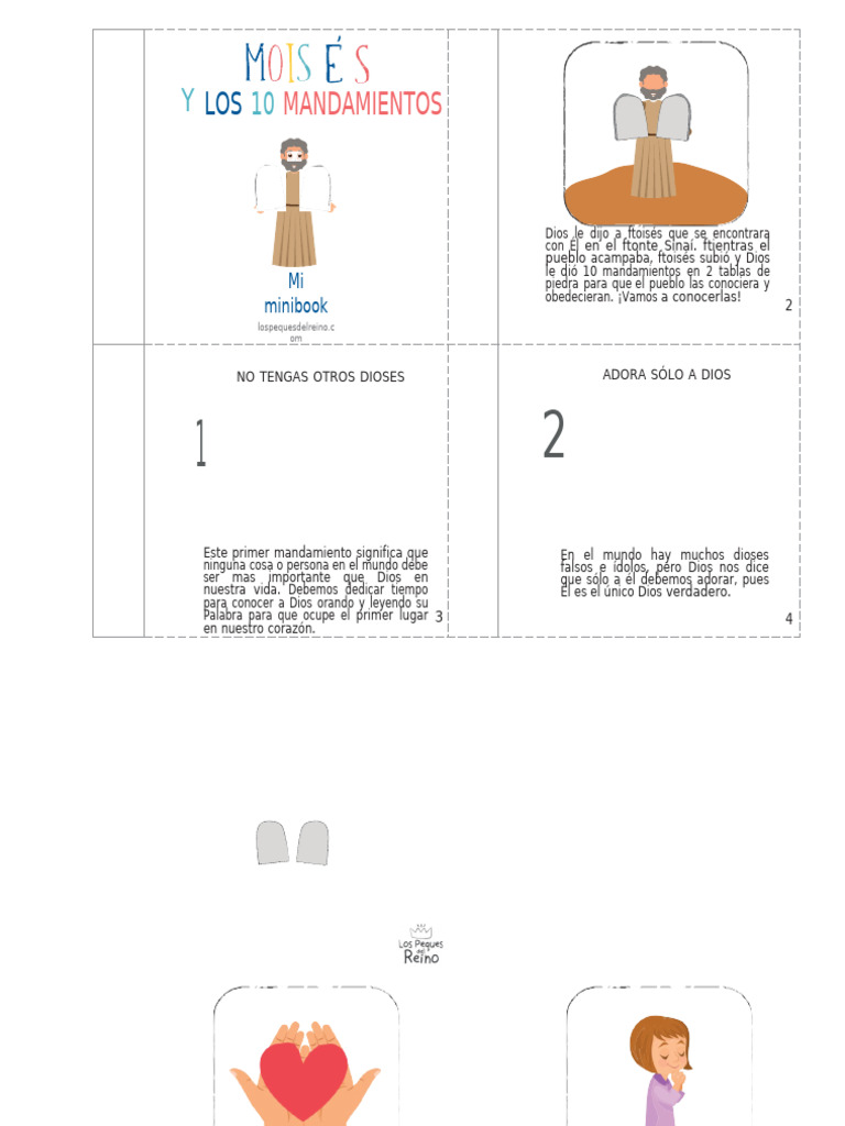 Mini Book - Los 10 Mandamientos | PDF | Diez Mandamientos | Amor