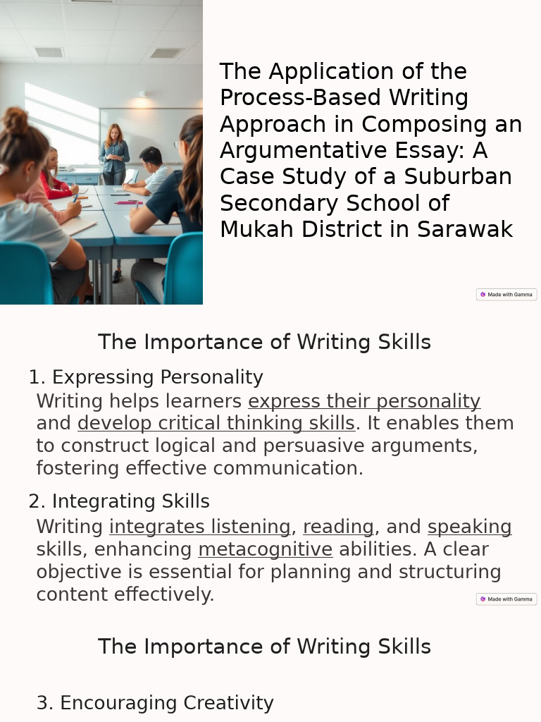 Enhancing Argumentative Essays With Process Based Writing | PDF ...