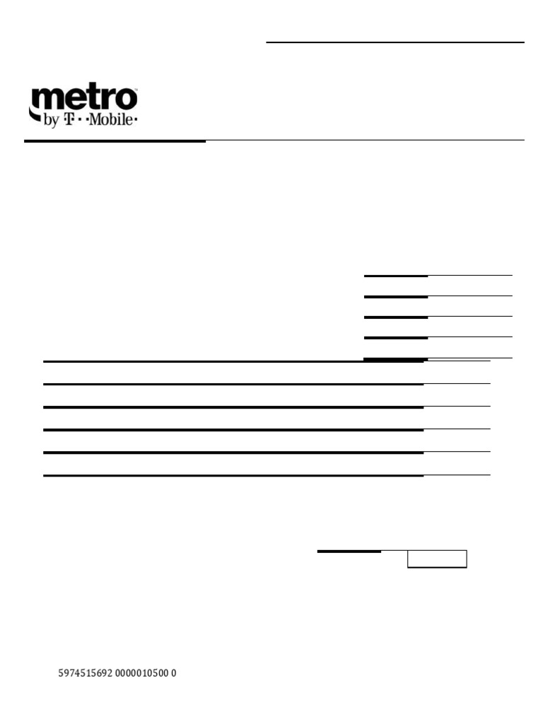 Metro Pcs Bill PDF | PDF | Fee | Services (Economics)