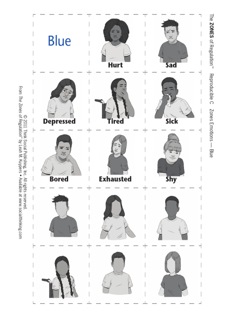 Supplementary Zones Emotions Visuals Reproducible C Blue Green | PDF
