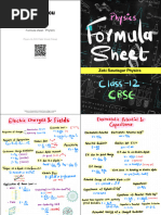Physics 2 Formula Sheet | PDF