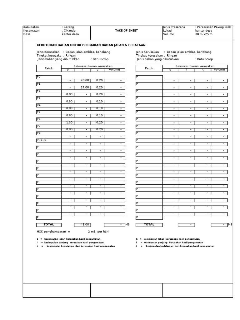 Rab Paving Kantor Des An Am Bo | PDF