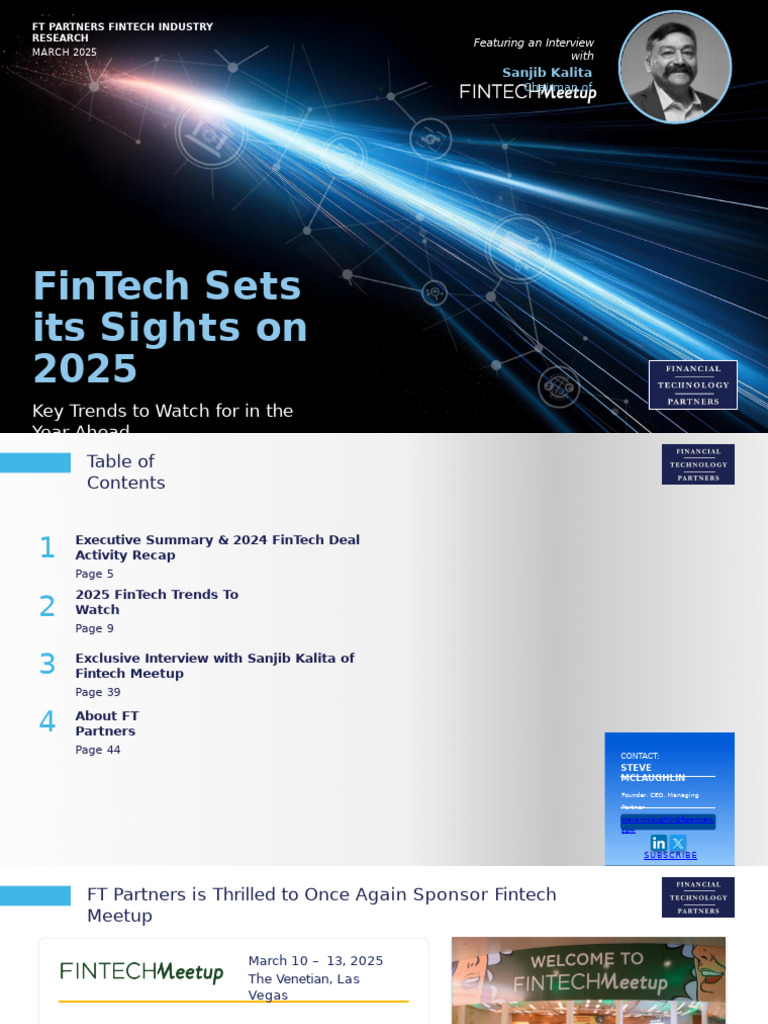 FT Partners PPT | PDF | Mergers And Acquisitions | Business