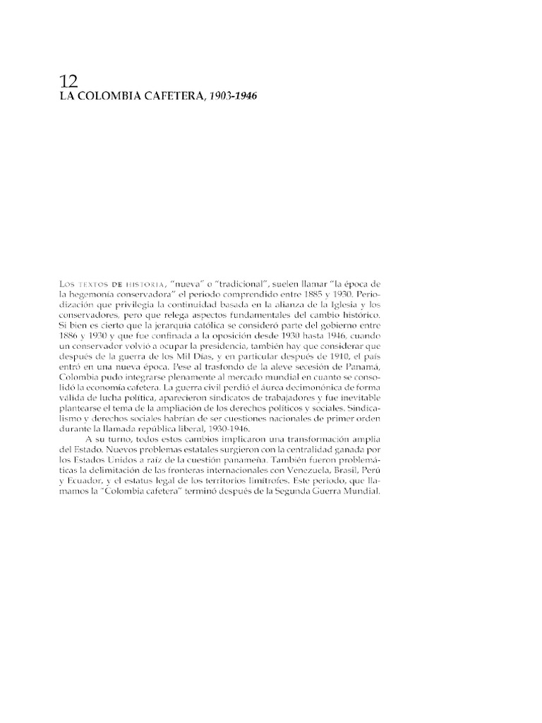Colombia Cafetera Cap 12 WR | PDF