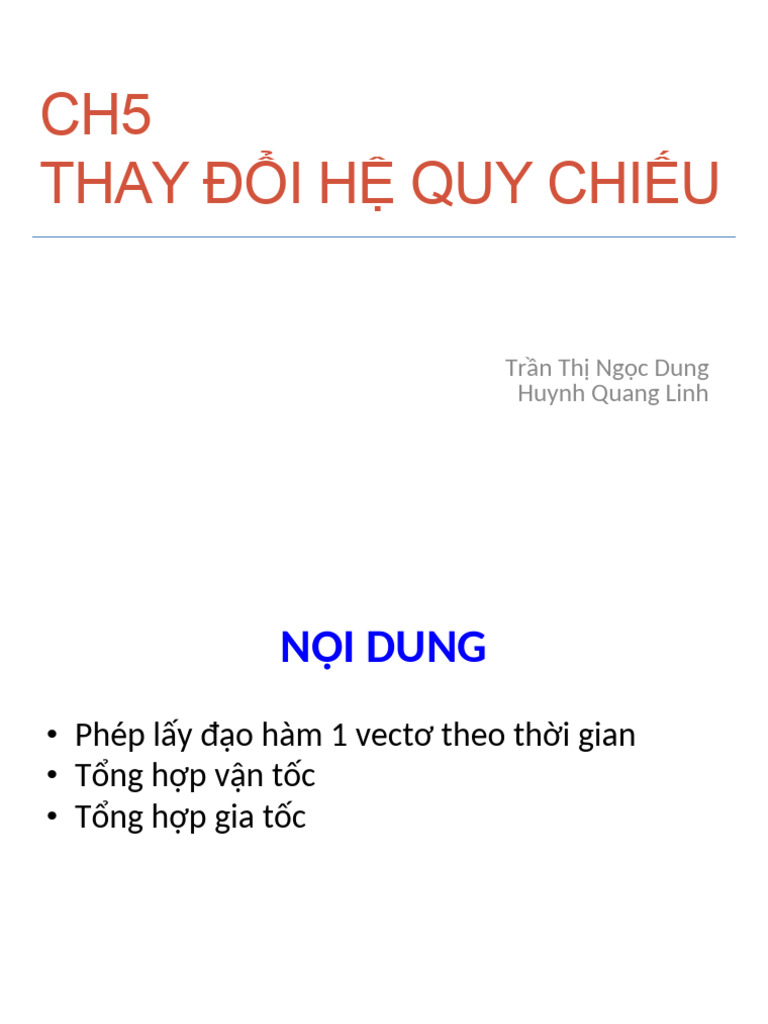 Ch5 - Thay Doi He Quy Chieu | PDF
