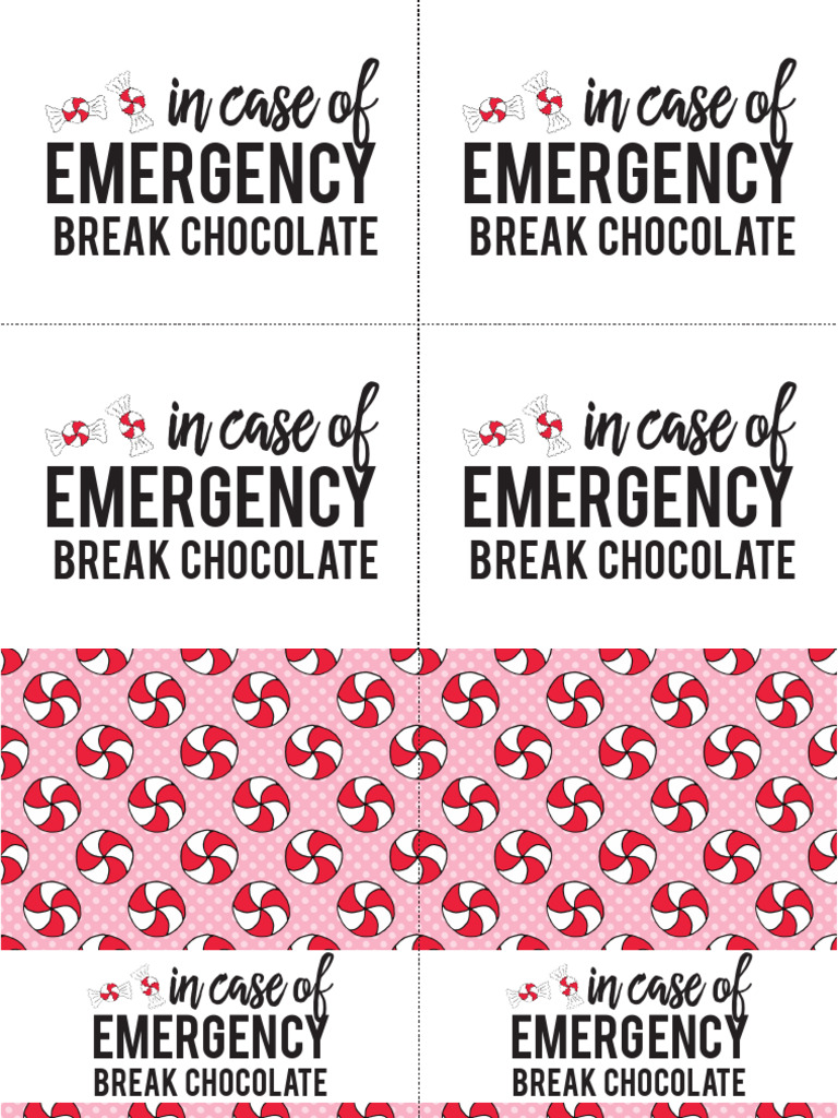 Chocolate Christmas Gift Tags | PDF