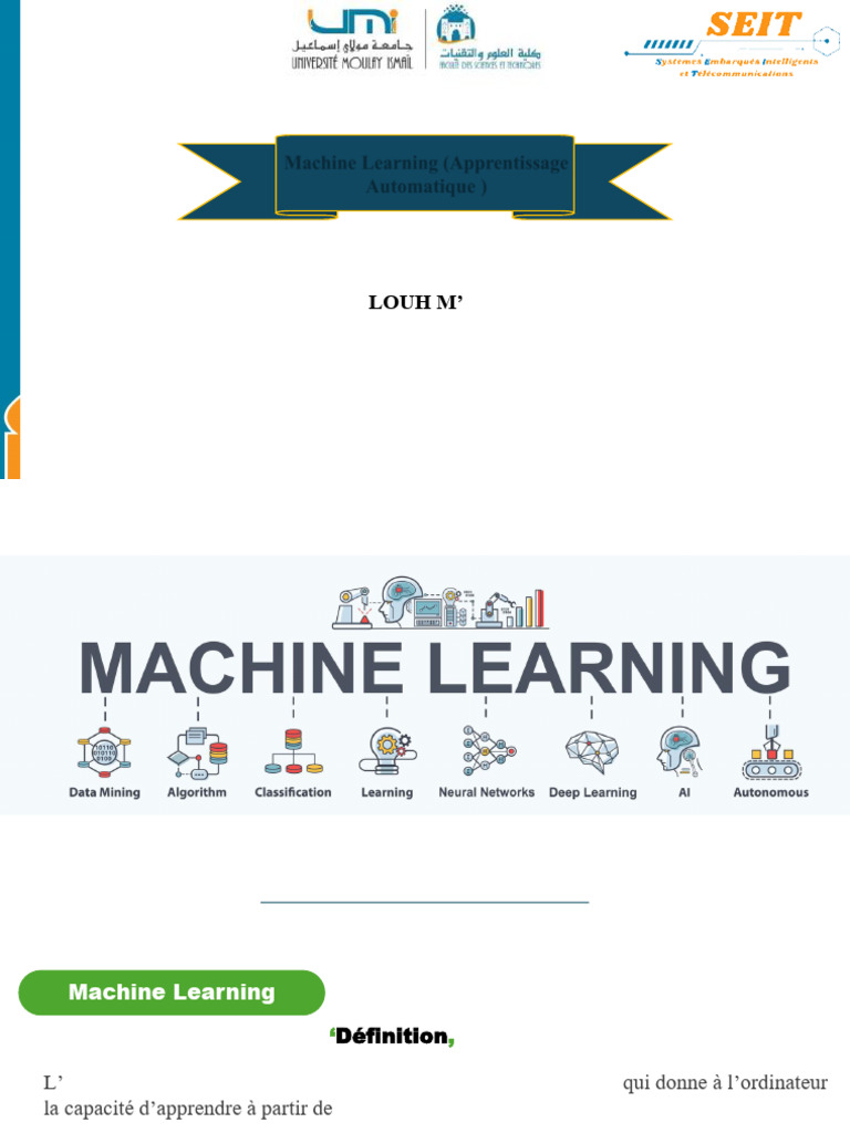 Apprentissage Automatique | PDF | Apprentissage automatique | Mathématiques appliqués