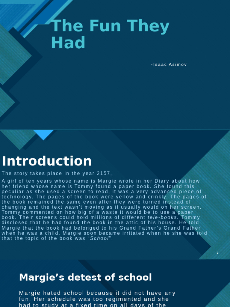 The Fun They Had | PDF