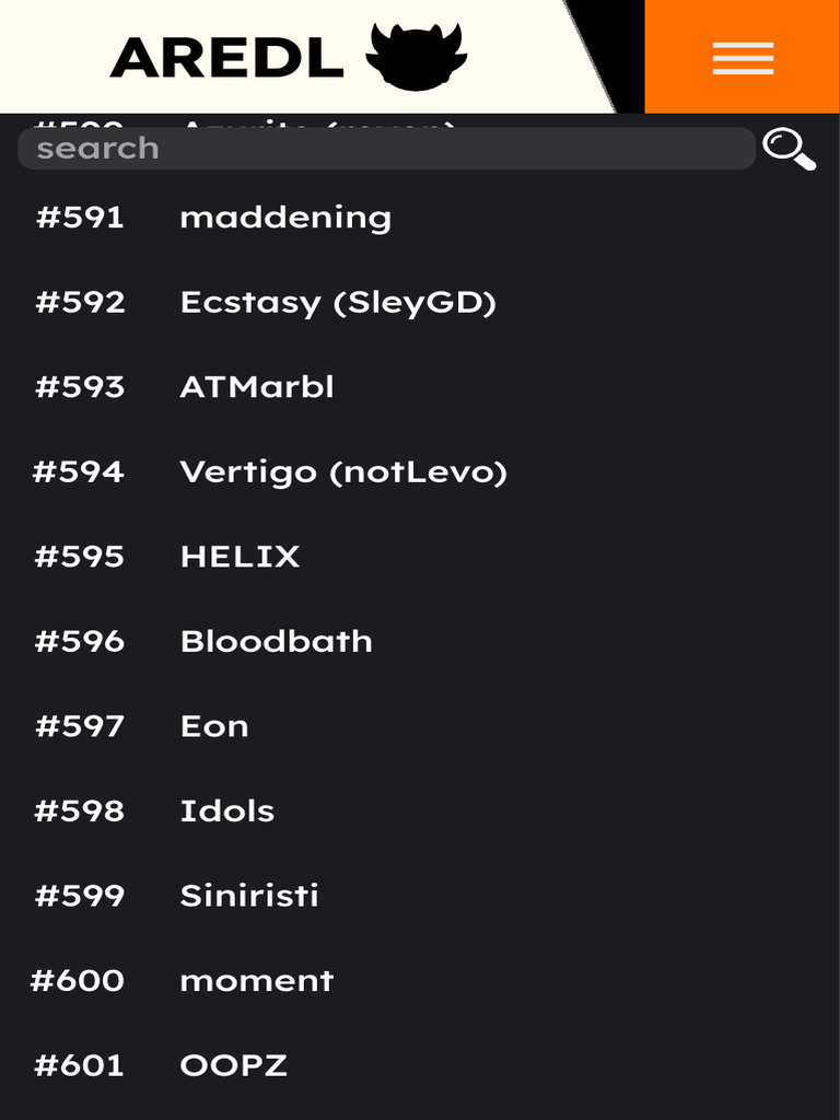 All Rated Extreme Demons List | PDF
