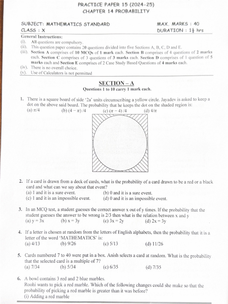 Probability STD | PDF