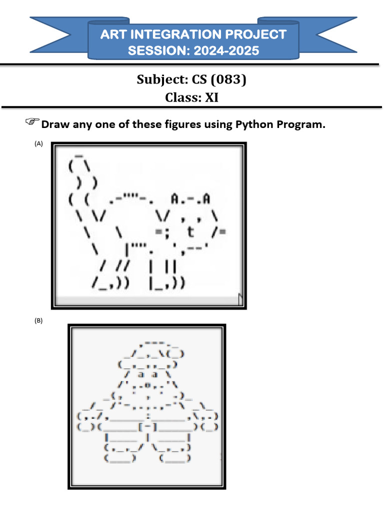 Python Art Integration Project XI | PDF