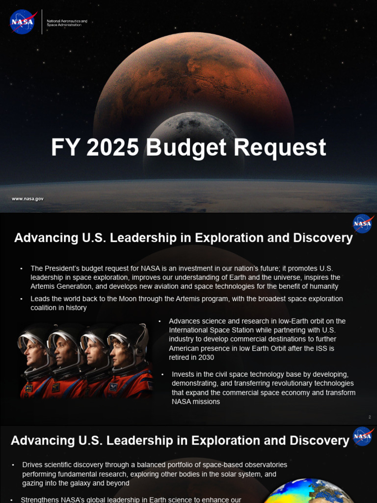 NASA FY 2025 Budget Overview | PDF | Nasa | Space Launch System