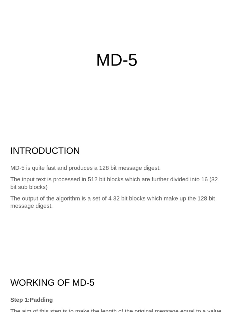 MD-5 2 | PDF | Theoretical Computer Science | Applied Mathematics