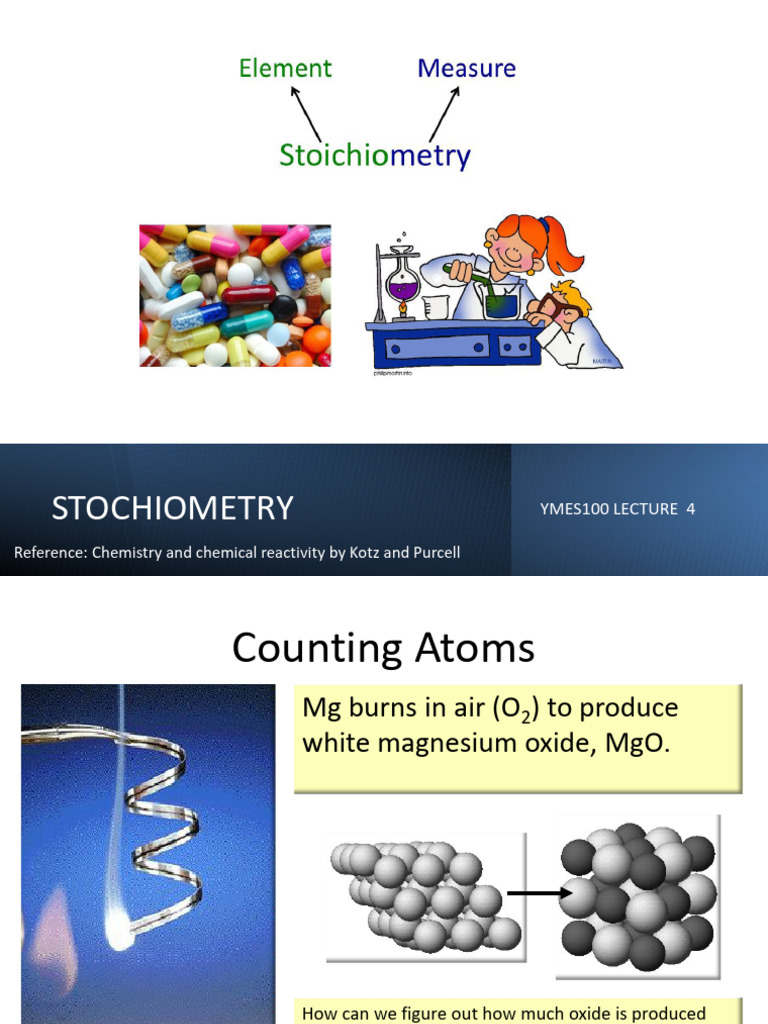 Stoichiometry - Ymes Lecture 4 | PDF | Mole (Unit) | Quantity