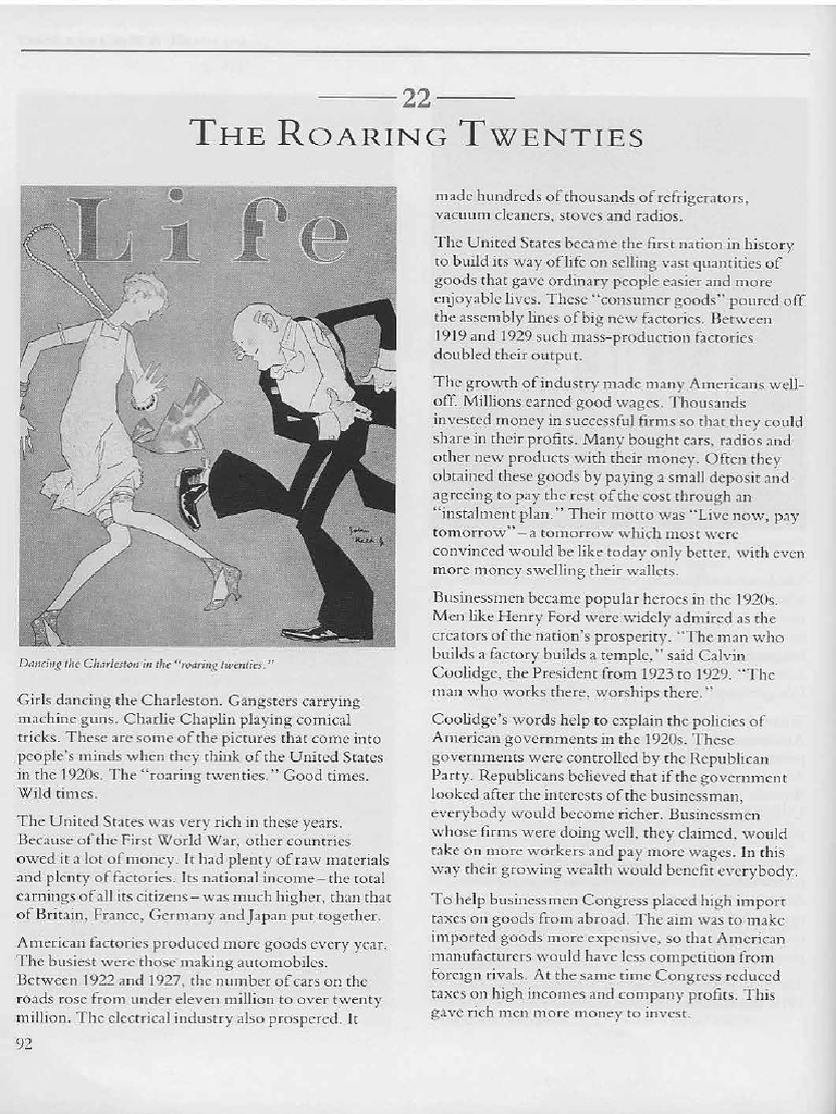 9 TheRoaringTwenties TheGreatDepression | PDF | Great Depression ...