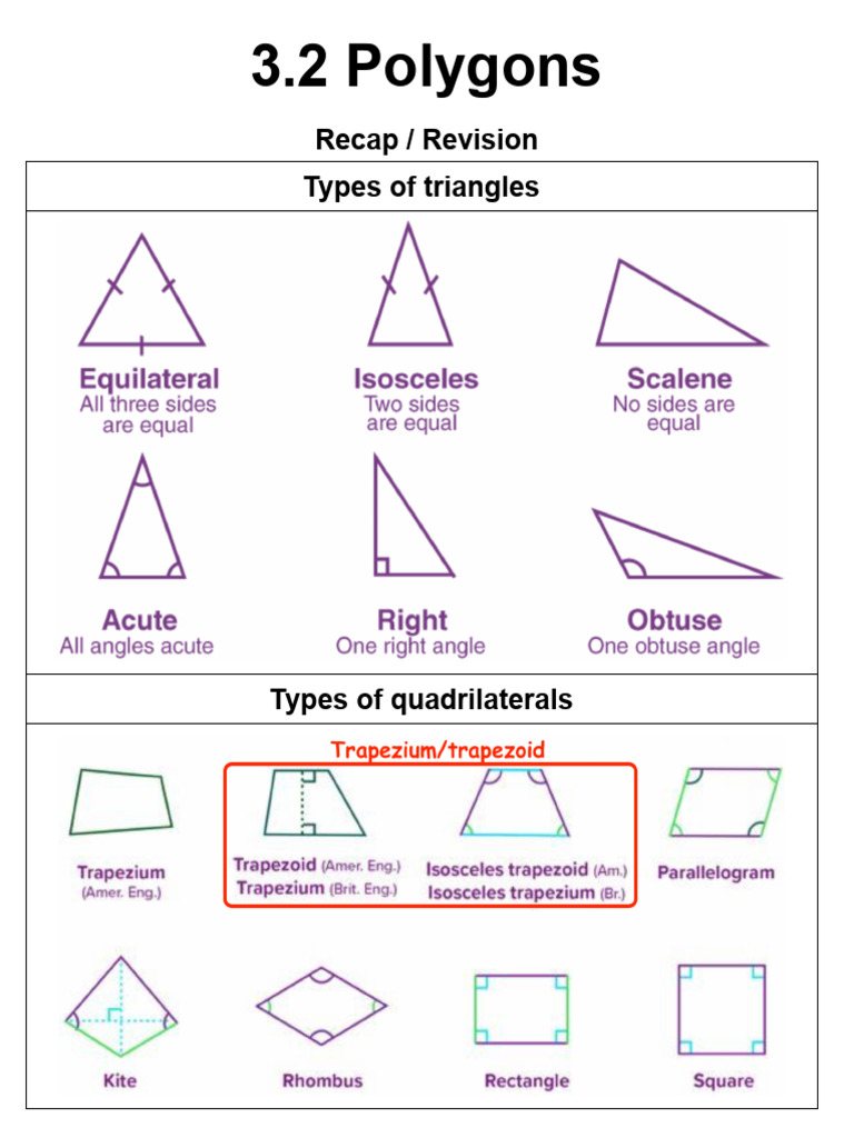 Chapter 3.2 Polygons | PDF | Triangle | Polygon