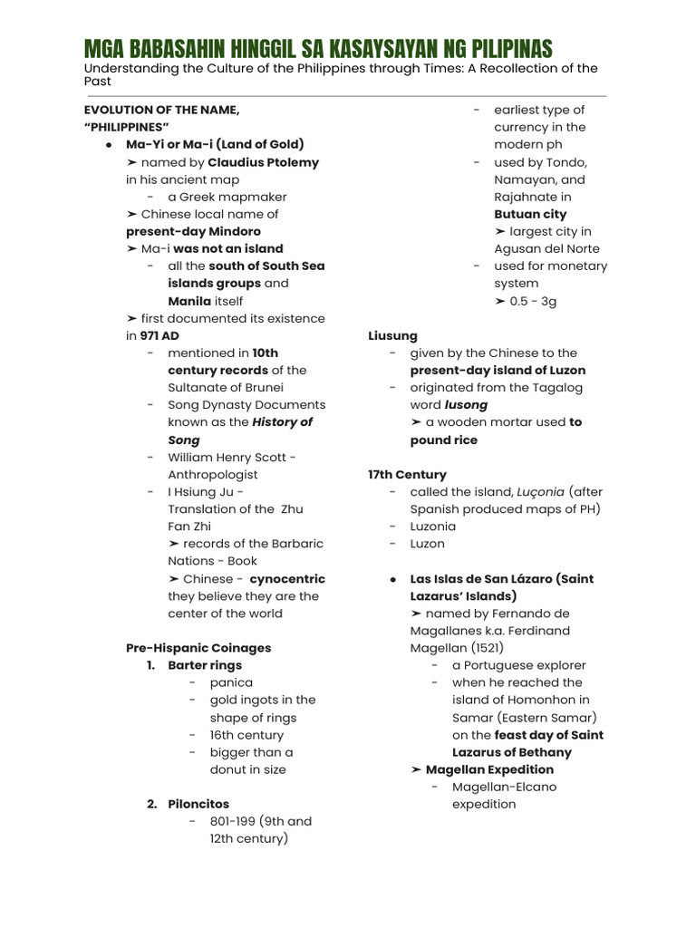 Understanding The Culture of The Philippines Through Times - A ...