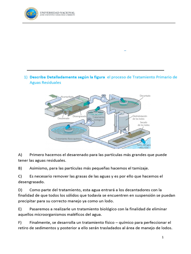 GÓMEZ BLAS, Gilmer Jesús. - EXAMEN Modulo (04) (Tarea) | PDF | Saneamiento | Residuos