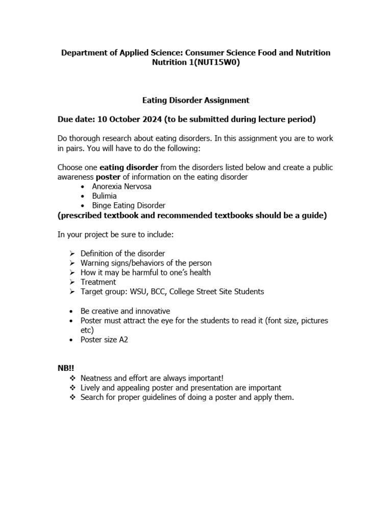 Eating Disorders | PDF