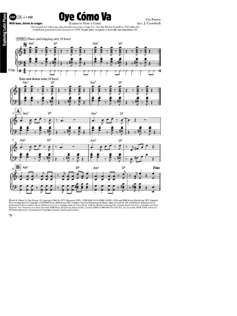Oye Como Va | PDF