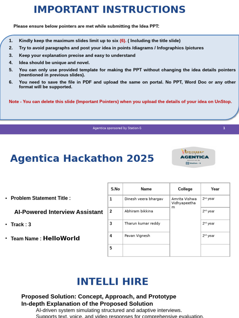 Agentica Hackthon Ppt-53 | PDF | Artificial Intelligence | Intelligence (AI) & Semantics