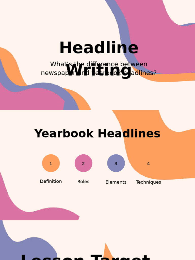 Yearbook Headline Notes | PDF | Human Communication | Psychology