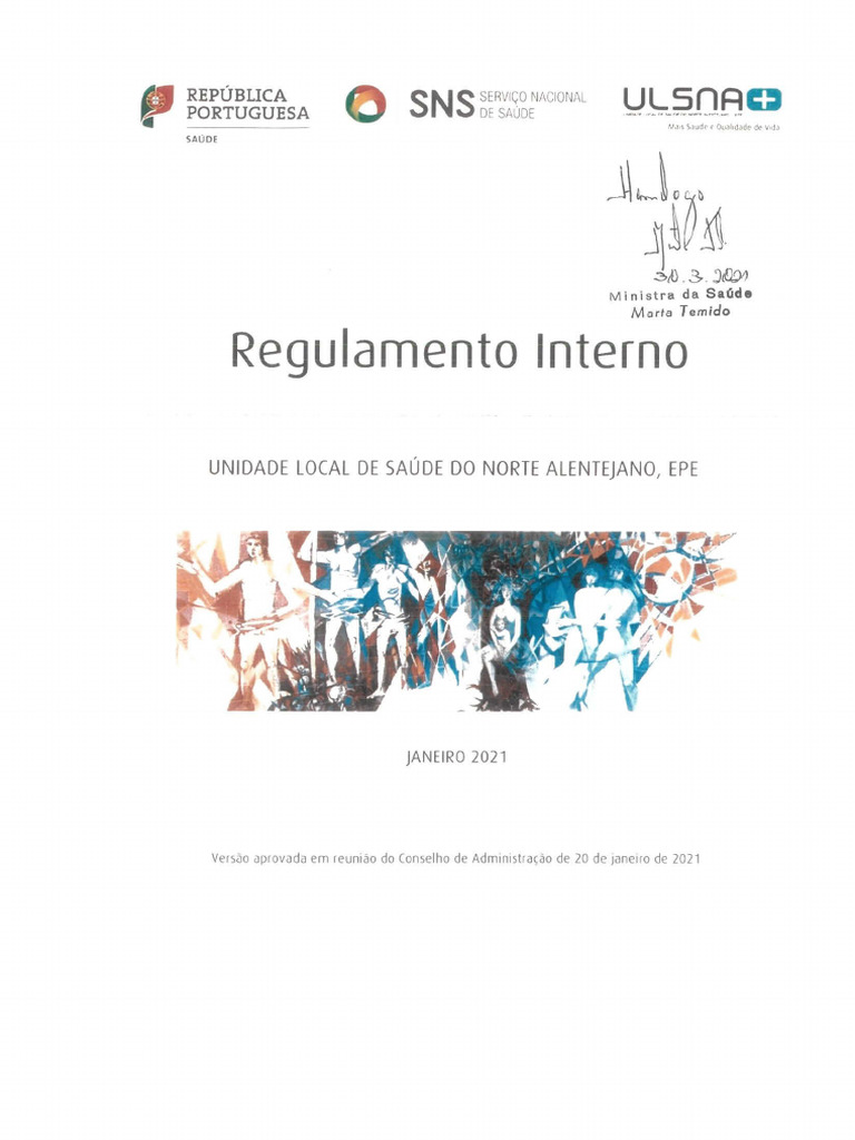 Regulamento-interno-ULSNA 2021 Homologado | PDF
