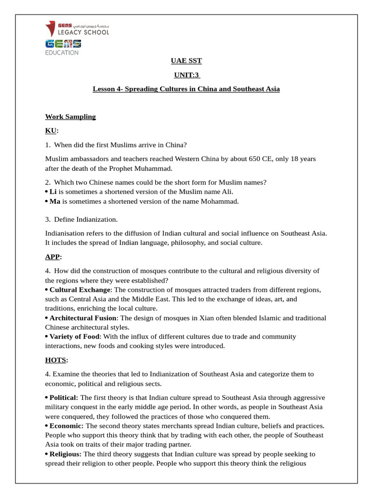 Ref Notes To W.S Spreading Cultures | PDF