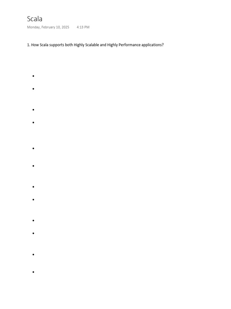 Scala | PDF | Apache Spark | Scala (Programming Language)