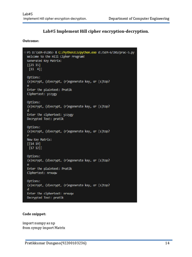 prac_5 | PDF | Encryption | Cryptography