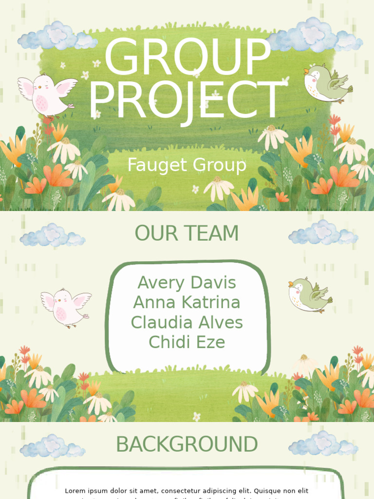Bản Sao Green Beige Cute Playful Illustration Group Project ...
