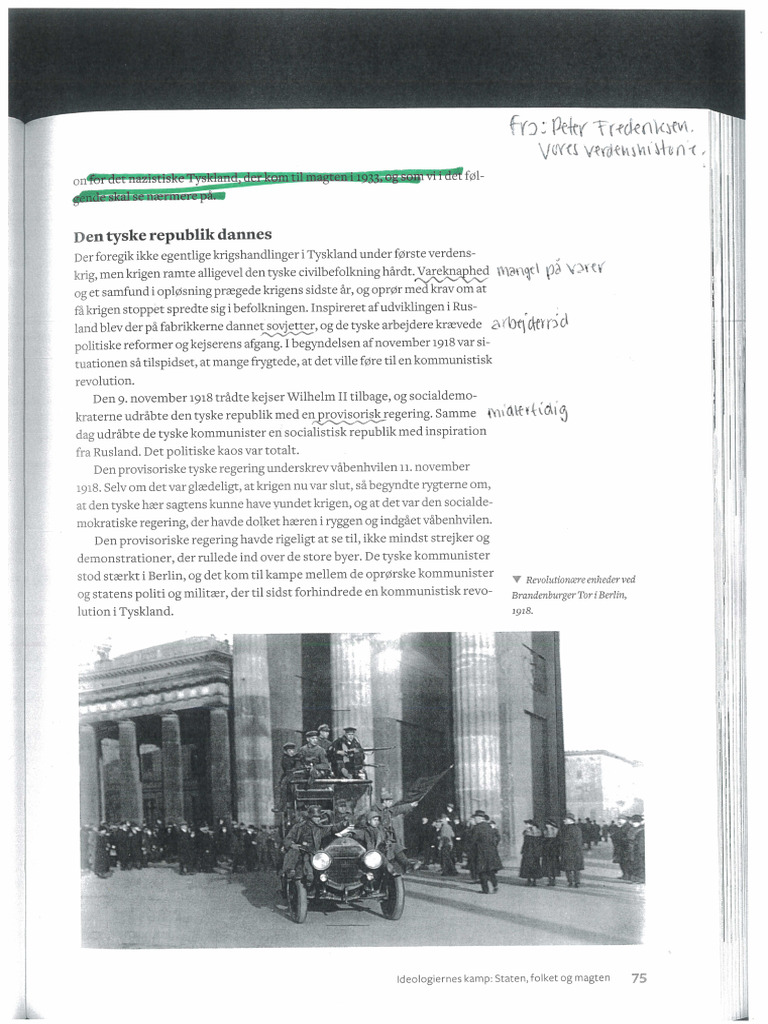 Modul 1 - Lektie - Tyskland Efter 1 Verdenskrig | PDF