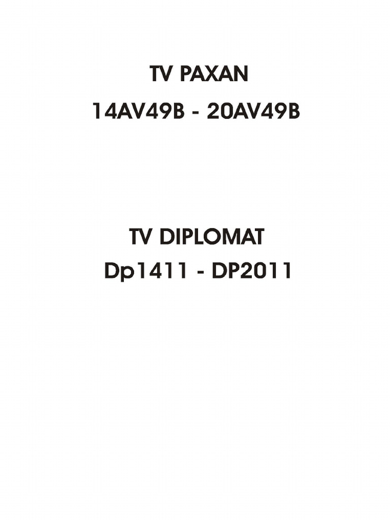 Daewoo Globo 14e 2095br Paxan-Tv | PDF