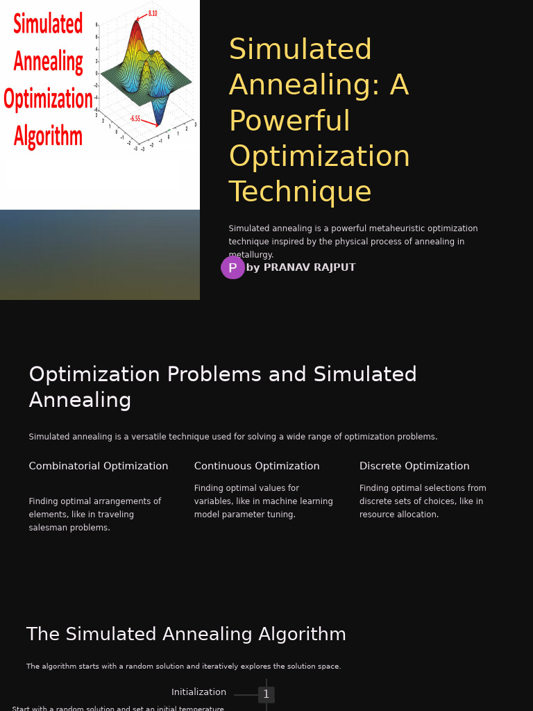 Simulated AnnealinG | PDF | Mathematical Optimization | Mathematical Analysis