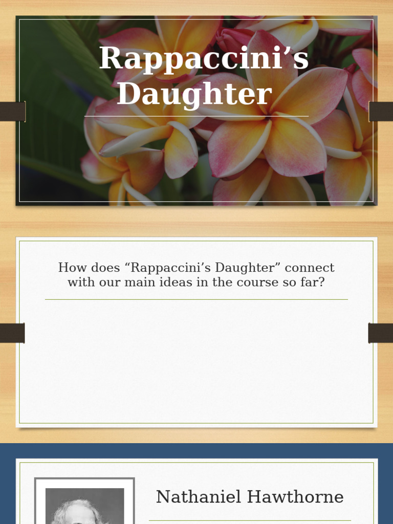 Rappaccini's Daughter: Transcendentalism Insights | PDF ...
