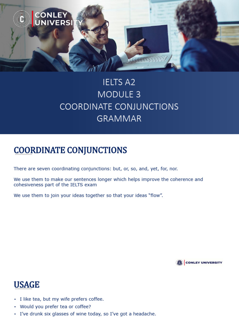 MODULE 3 Grammar Coordinate Conjunctions | PDF