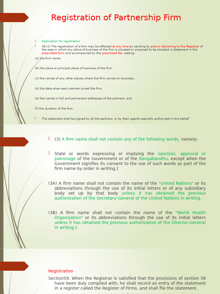 Partnership Firm Registration Guide | PDF | Lawsuit | Common Law