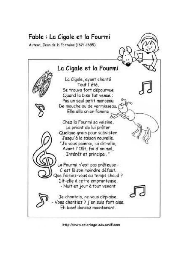 La Cigarra y La Hormiga, La Cigale Et La Fourmi | PDF