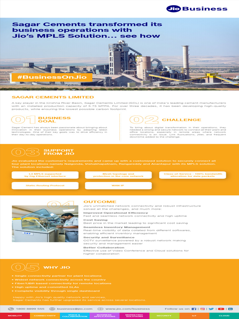 Mpls Sagar Cement Case Study | PDF | Computer Network | Networking