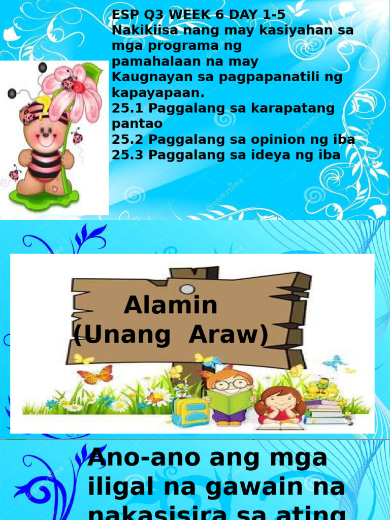 Q3-ESP-WEEK-6-DAY-1-5 Final | PDF