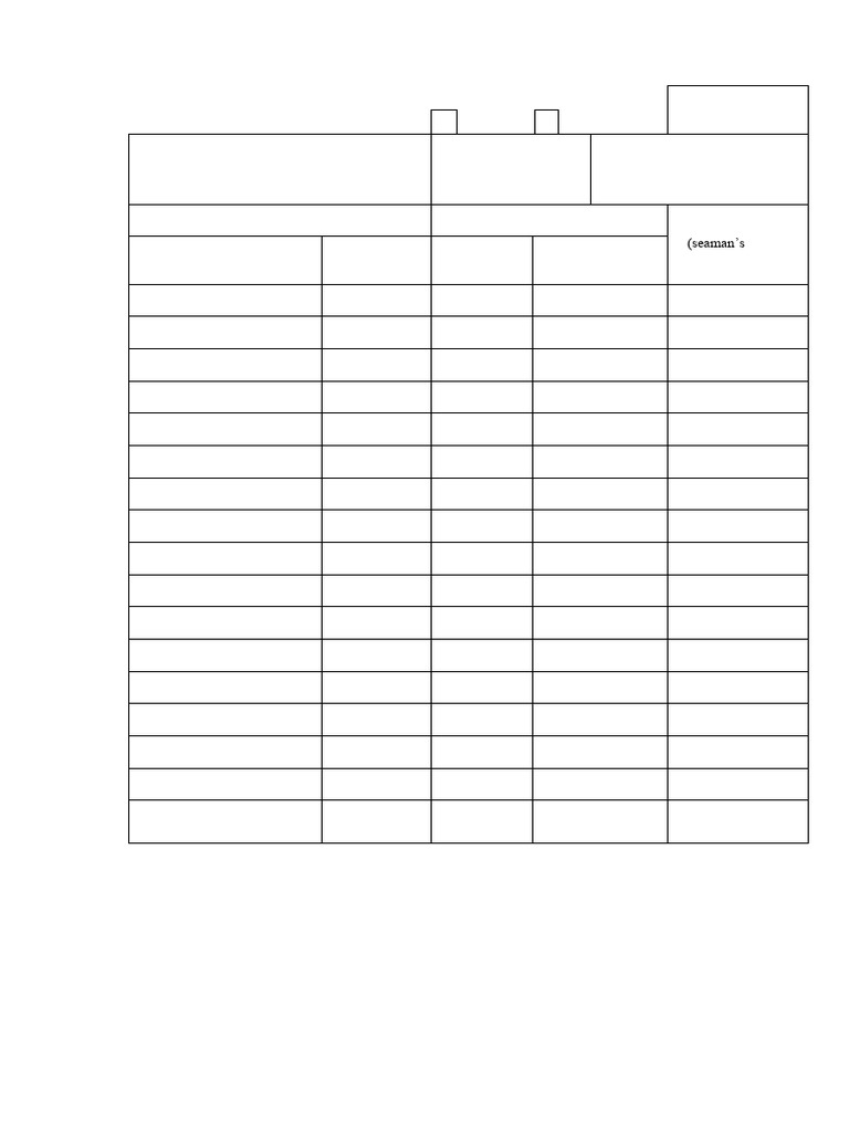 IMO Crew List Template and Guidelines | PDF