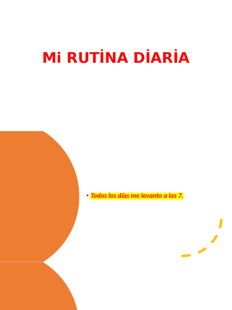 Mi rutina diaria detallada | PDF
