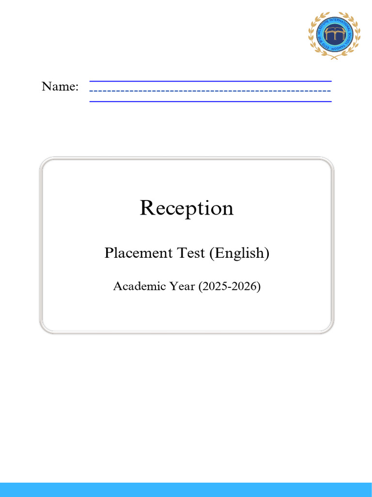 Placement Test Reception English | PDF